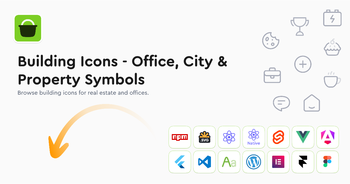 Building Icons - Office, City & Property Symbols