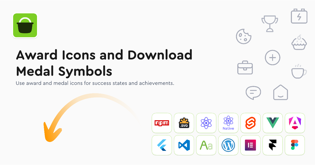 Award Icons and Download Medal Symbols