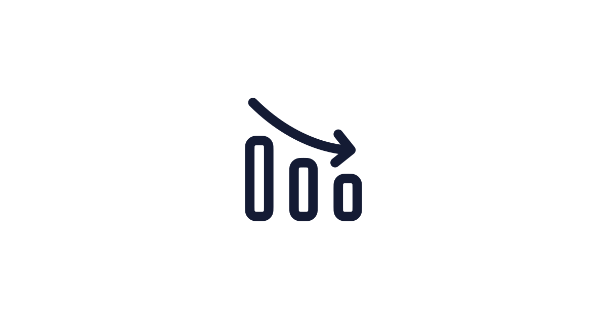 Chart Down Icon Free Download | PNG, SVG & Icon Font Format