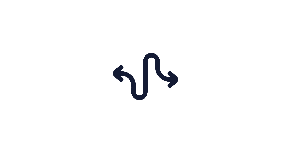 Curvy Left Right Direction Icon Free Download | PNG, SVG & Icon Font Format